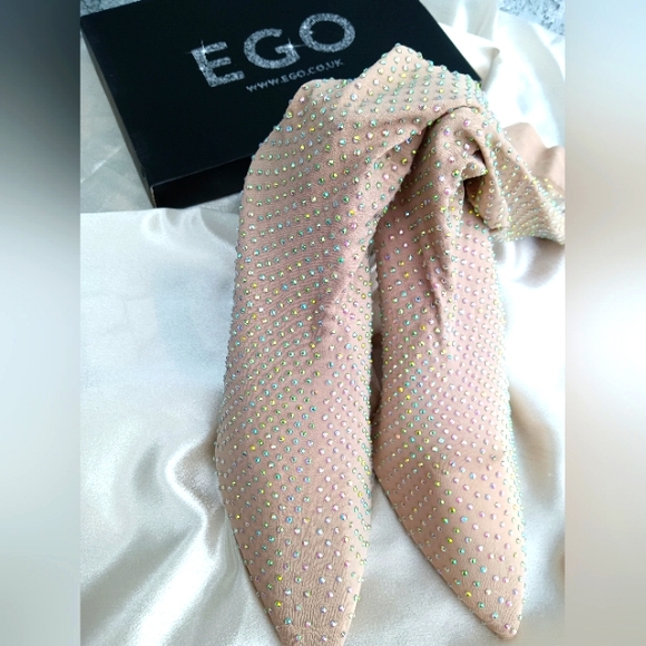 EGO | Shoes | Rhinestone Stocking Pump Heels | Poshmark